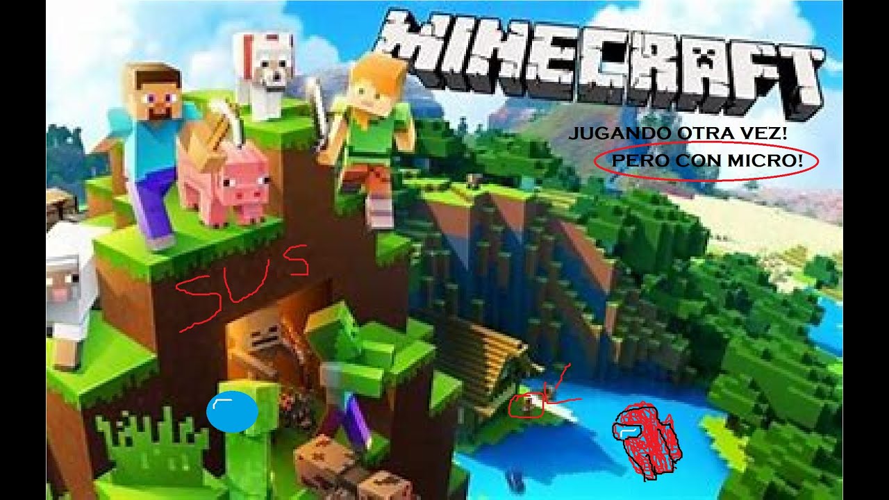 JUGANDO A MINECRAFT | pero con micro! - YouTube