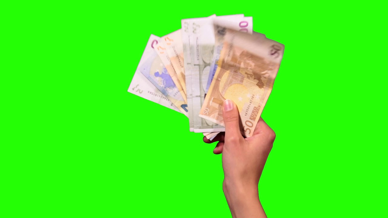 Hands with Money Green Screen - YouTube