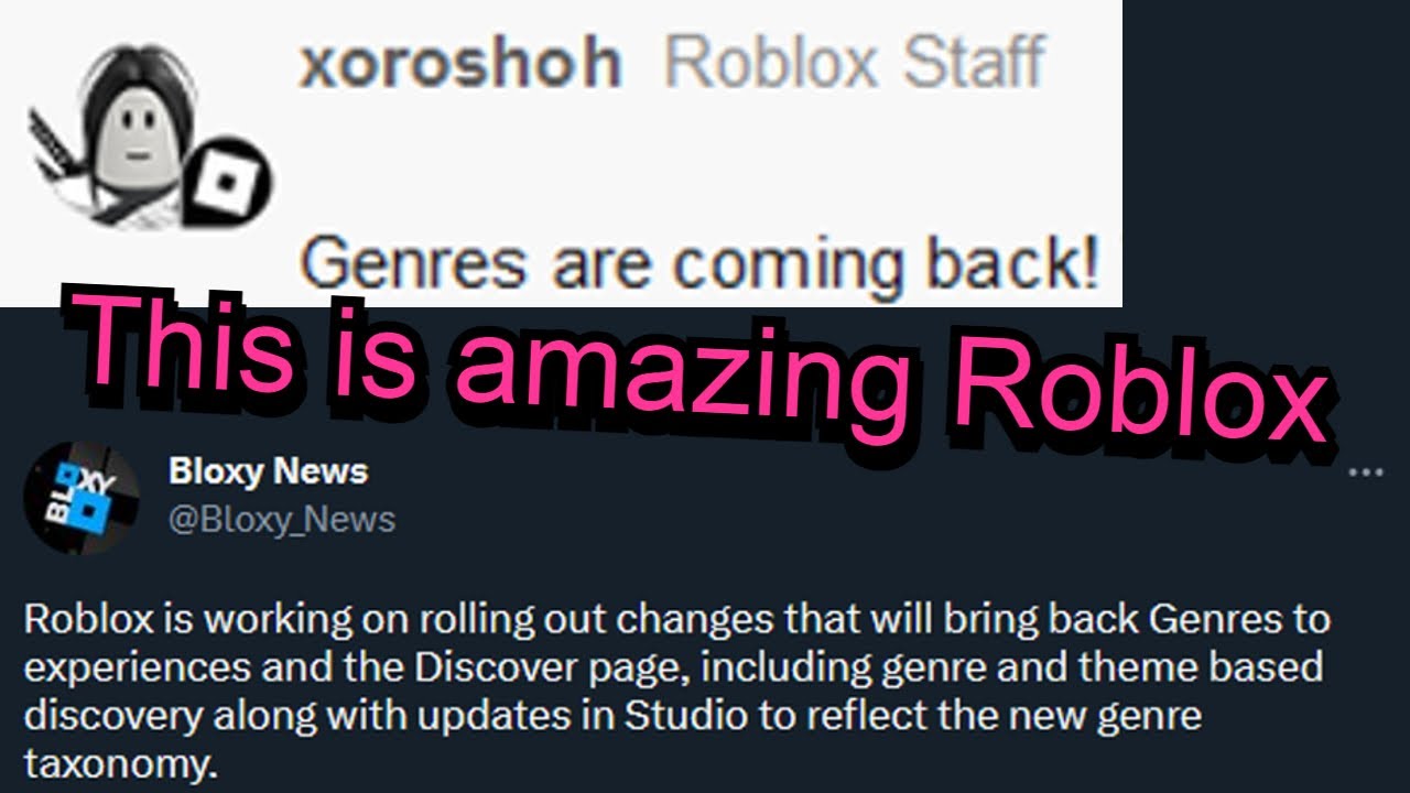 Roblox is bringing back an OLD FEATURE - YouTube