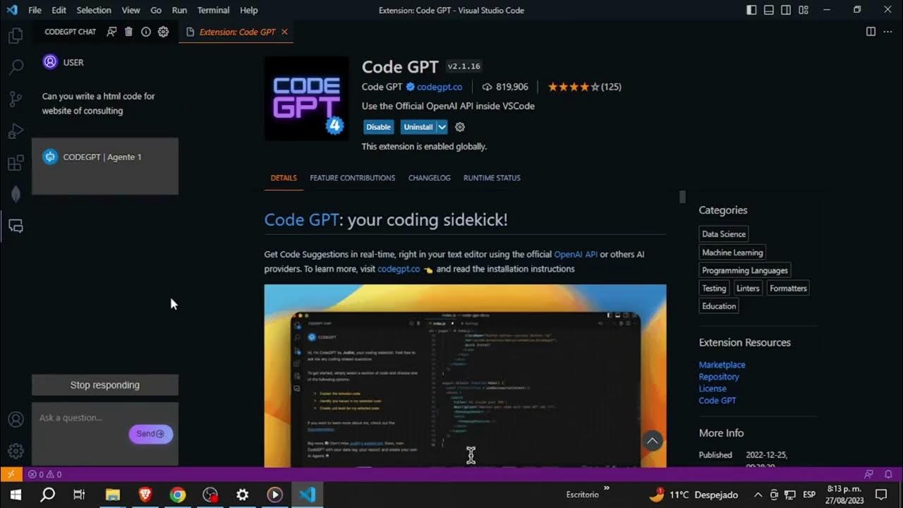 Mi primer pagina web con inteligencia artifical - Website con Ia, HTML - YouTube