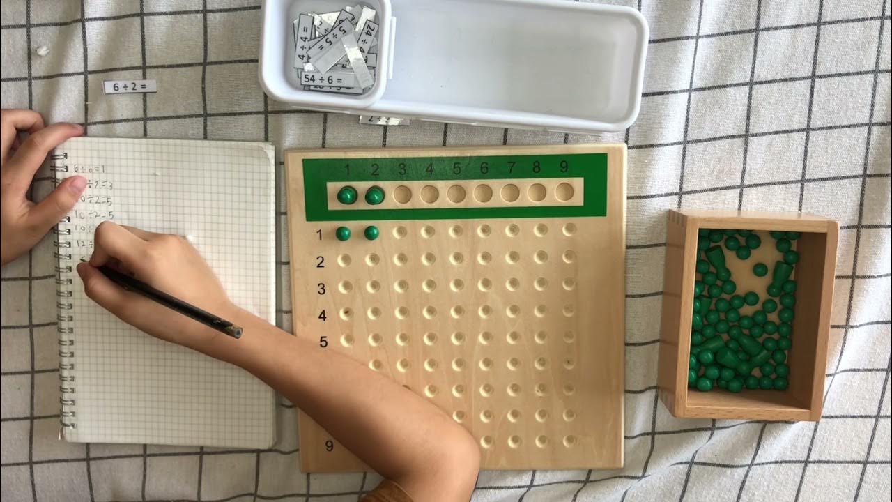 How to teach Montessori division board - YouTube