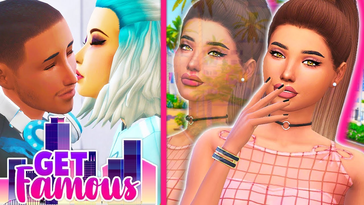 NEW YEARS KISS!😘🍷 // THE SIMS 4 | GET FAMOUS #15 - YouTube