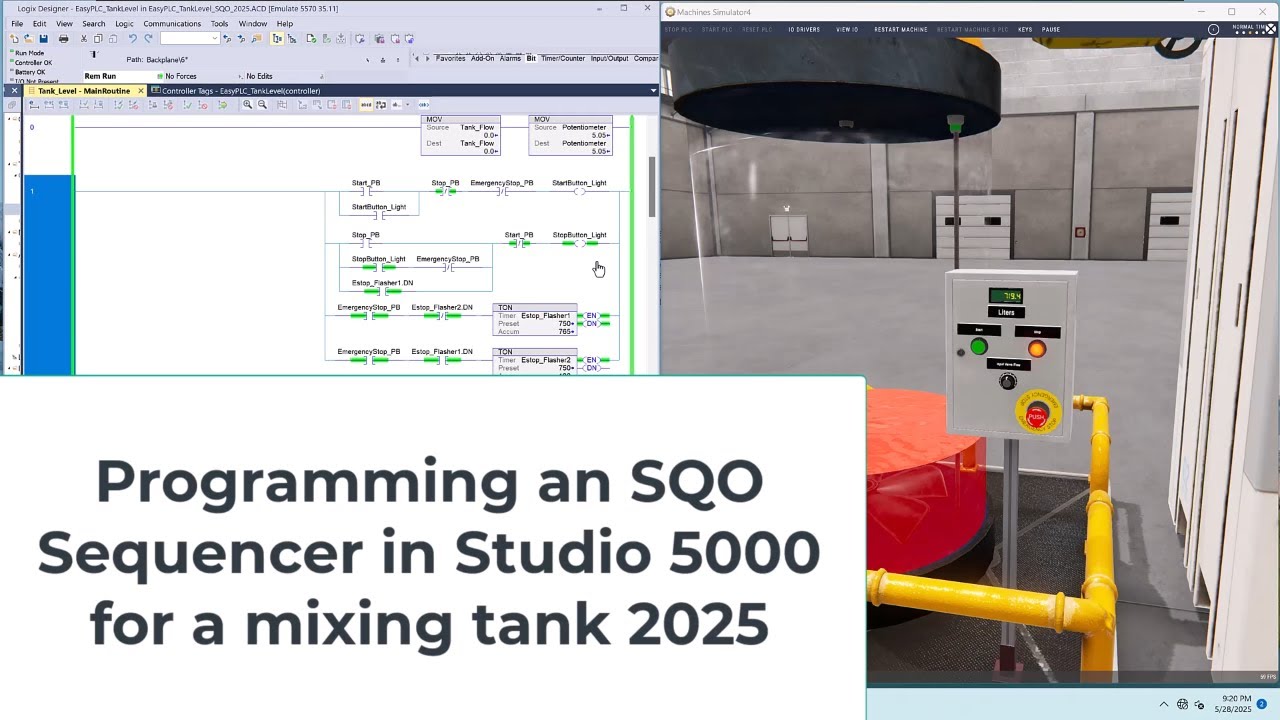 Programming an SQO Sequencer in Studio 5000 for a mixing tank 2025 ...