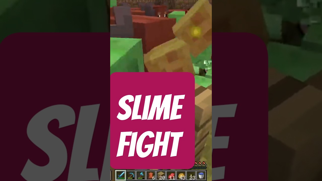 Mega Slim Fight, oozing Portion #minecraft #minecraftshorts - YouTube