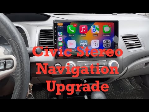 Honda Civic Multimedia Player Stereo Navigation system installation by ...