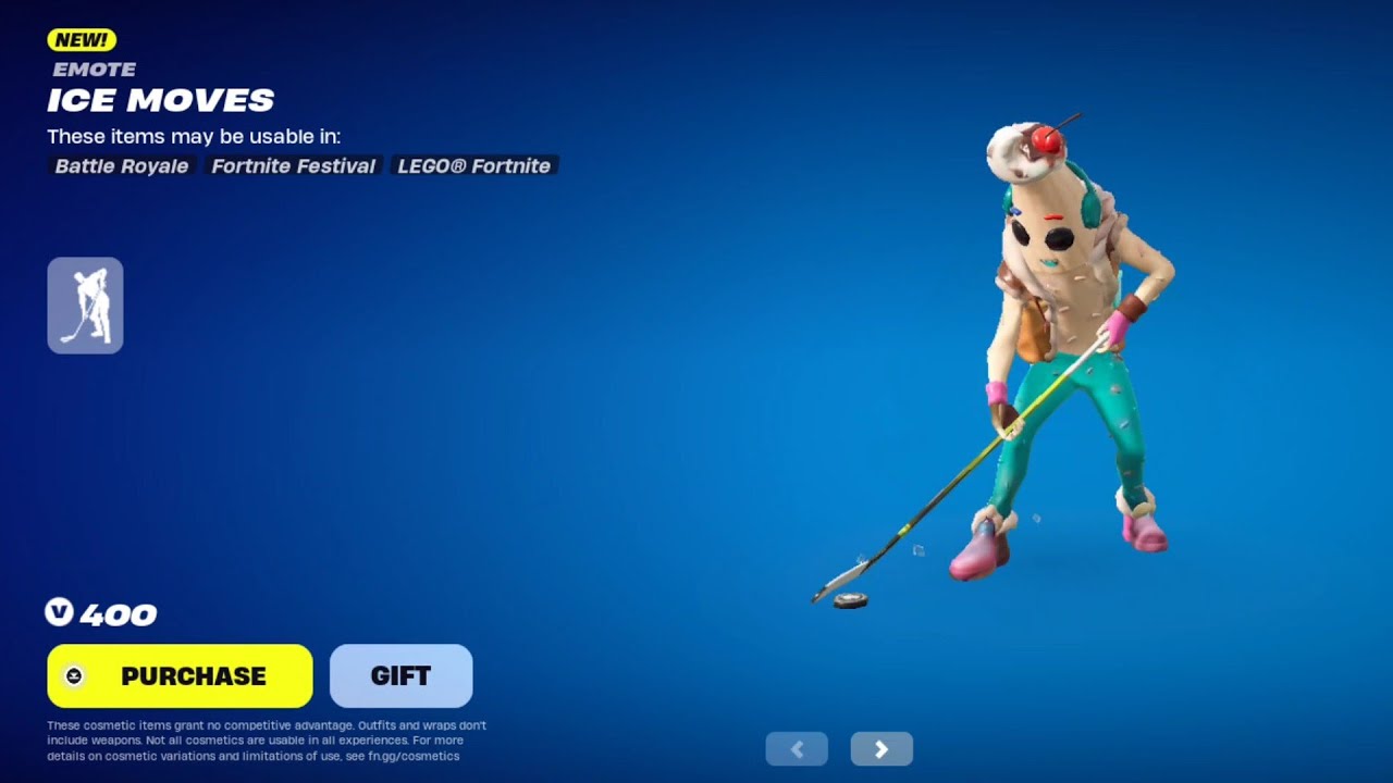 Fortnite Ice Moves Emote Available Now In Item Shop Hurry Up 😃 - YouTube