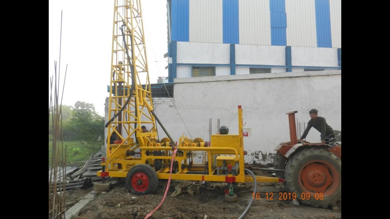 Rotary Borewell Machine #rotarywaterwelldrillrig #drillingrig # ...