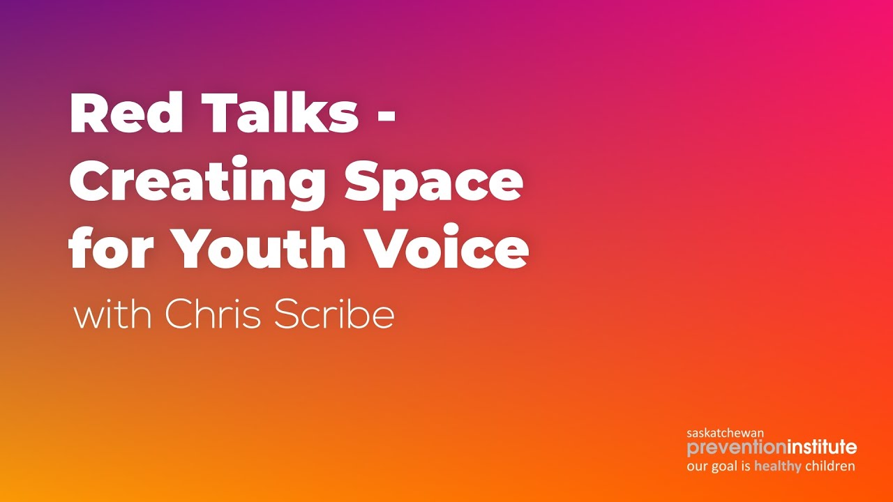Red Talks: Creating Spaces for Youth Voices by Chris Scribe - YouTube