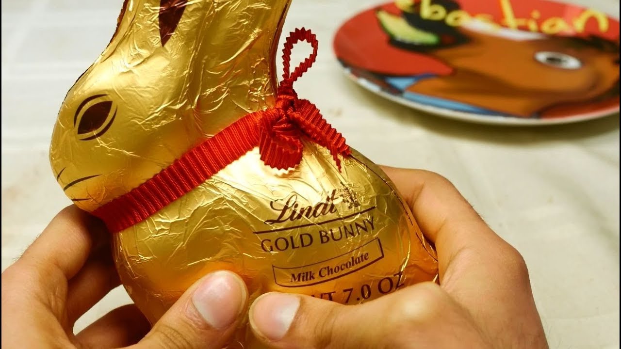 Lindt Chocolate Bunny Unwrapping and Taste Test Review [Sir Sebastian ...
