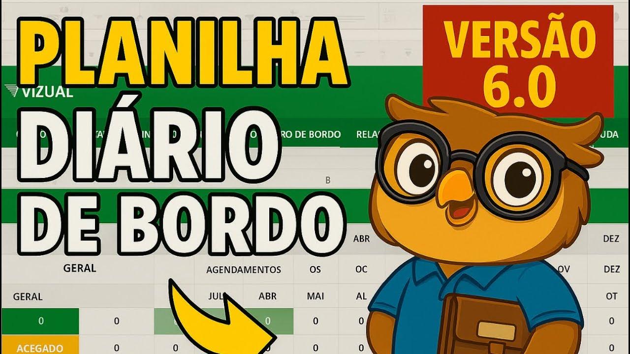 Planilha de Diário de Bordo em Excel 6.0 - YouTube