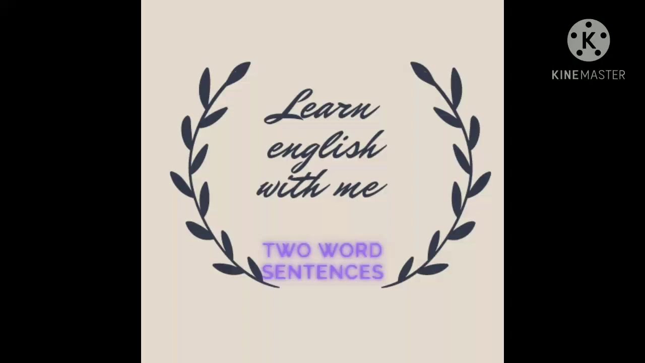 Learn english ..ten, three word sentences - YouTube