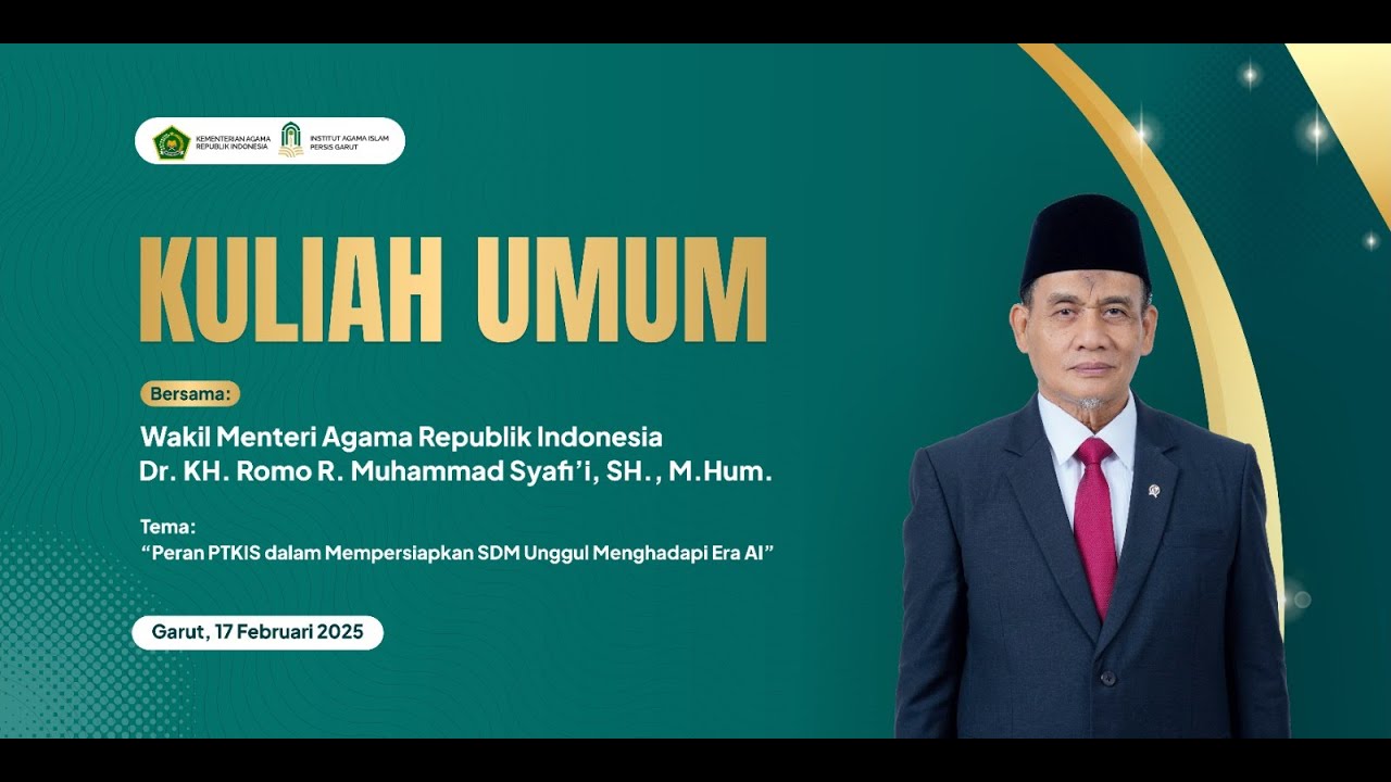 🔴LIVE | KULIAH UMUM bersama Dr. KH. Romo R. Muhammad Syafi'i, S.H, M ...