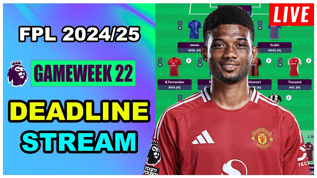 FPL Gameweek 22: DEADLINE STREAM | Live Q&A | Fantasy Premier League ...