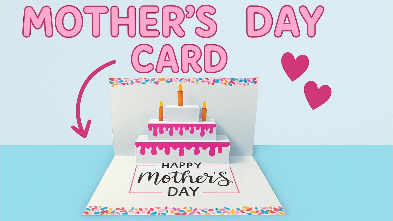 Easy Pop-Up Card that Surprises everyone 💕 || DIY Mother’s Day Card ...
