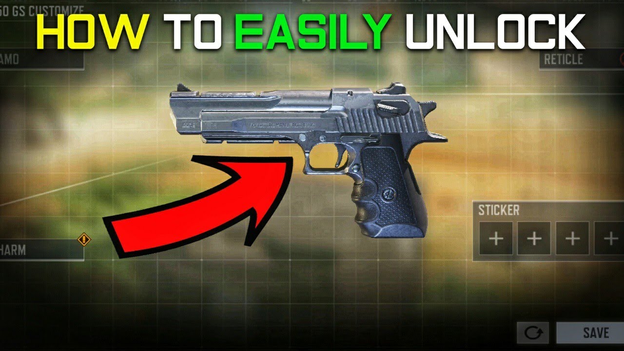 HOW TO UNLOCK NEW PISTOL (.50 GS / DESERT EAGLE) IN COD MOBILE | EASY ...