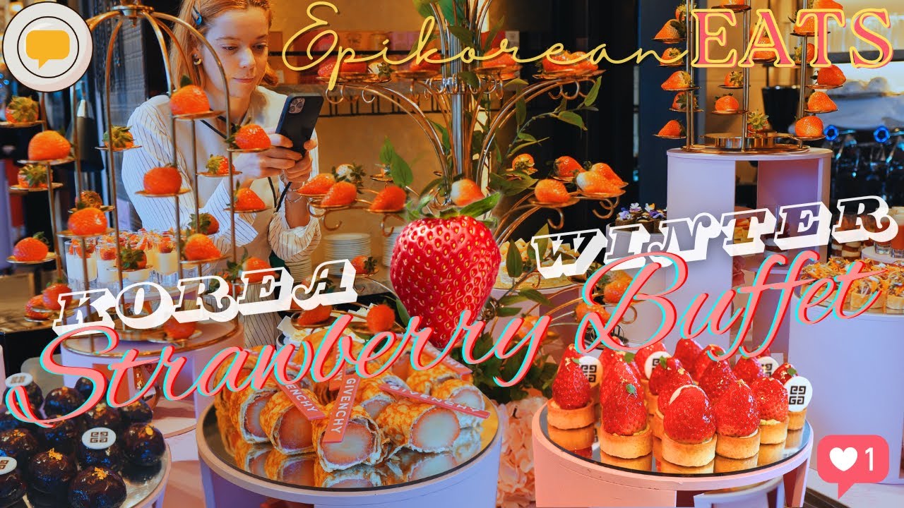 STRAWBERRY Buffet in Korea (Part 1)! in Winter?! ONLY available in Korea! ️🍓💎 - YouTube