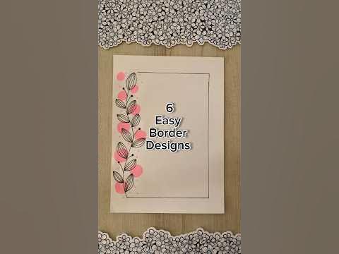 6 easy border designs PROJECT WORK DESIGNS/CORNER AND SIDE BORDER ...