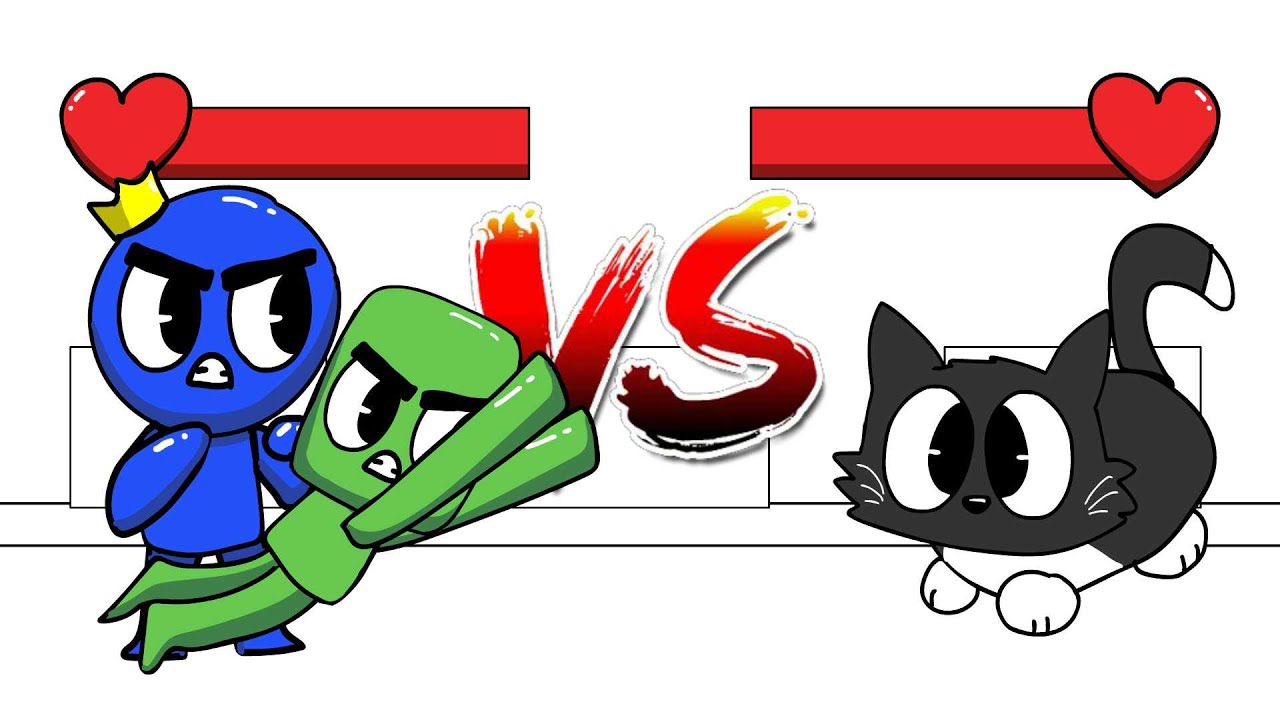 Maxwell Cat vs Maxwell Cat, but it’s Green from Rainbow Friends - YouTube