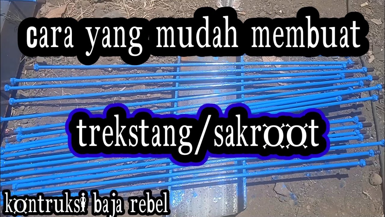 membuat trekstang atau sakroot pengikat cnp ristang - YouTube