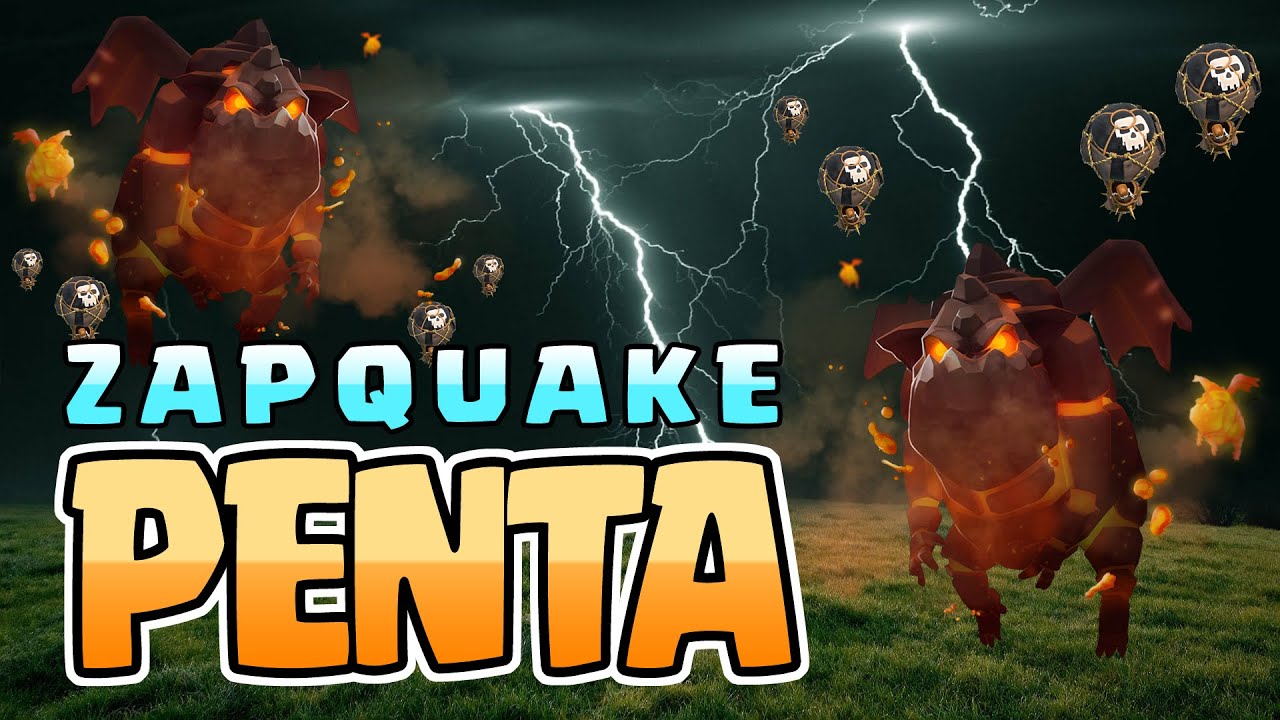 Clash of Clans: CRAZY STRONG TH9 AIR ATTACK: ZAPQUAKE PENTALALOON - YouTube