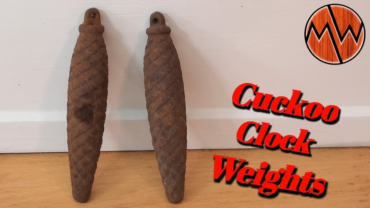 Cuckoo clock weights restoration / Quick Video - YouTube