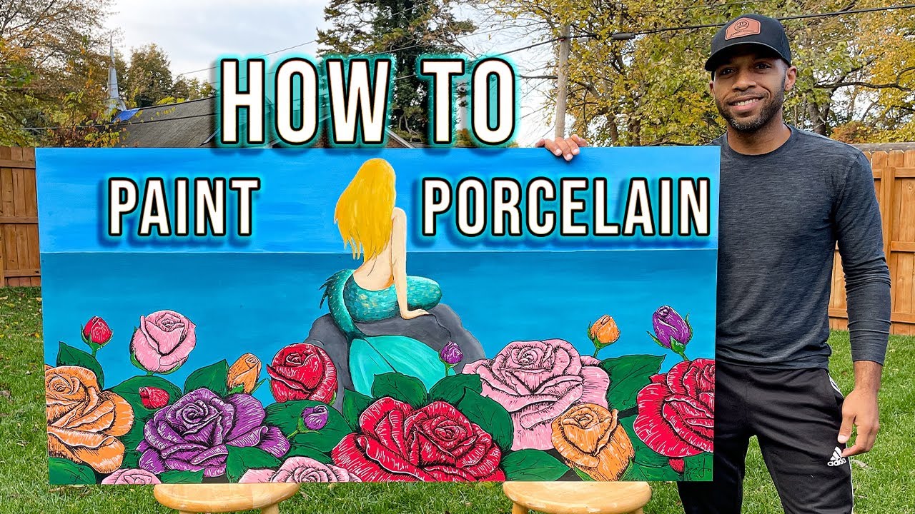 Painting on Porcelain | How to Paint Beautiful Art on Porcelain 🎨 ...