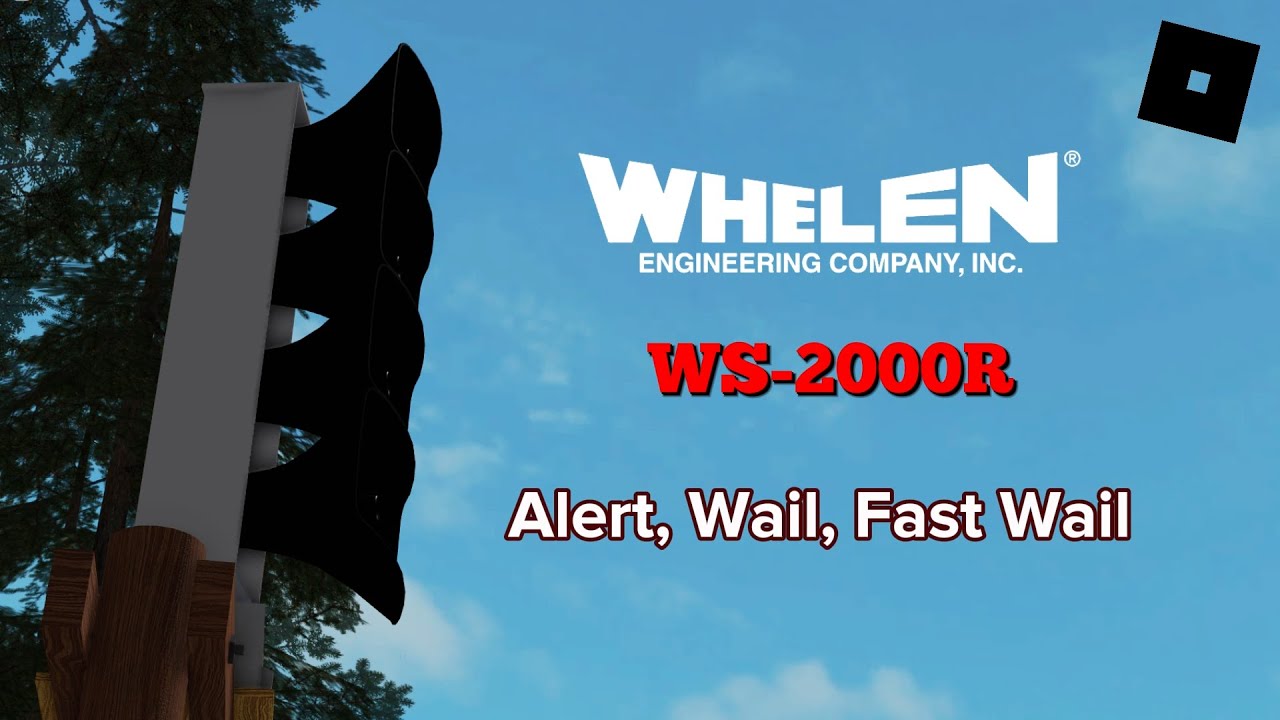 Whelen WS-2000R | Alert, Wail, Fast Wail | New Elmwood, MA - YouTube
