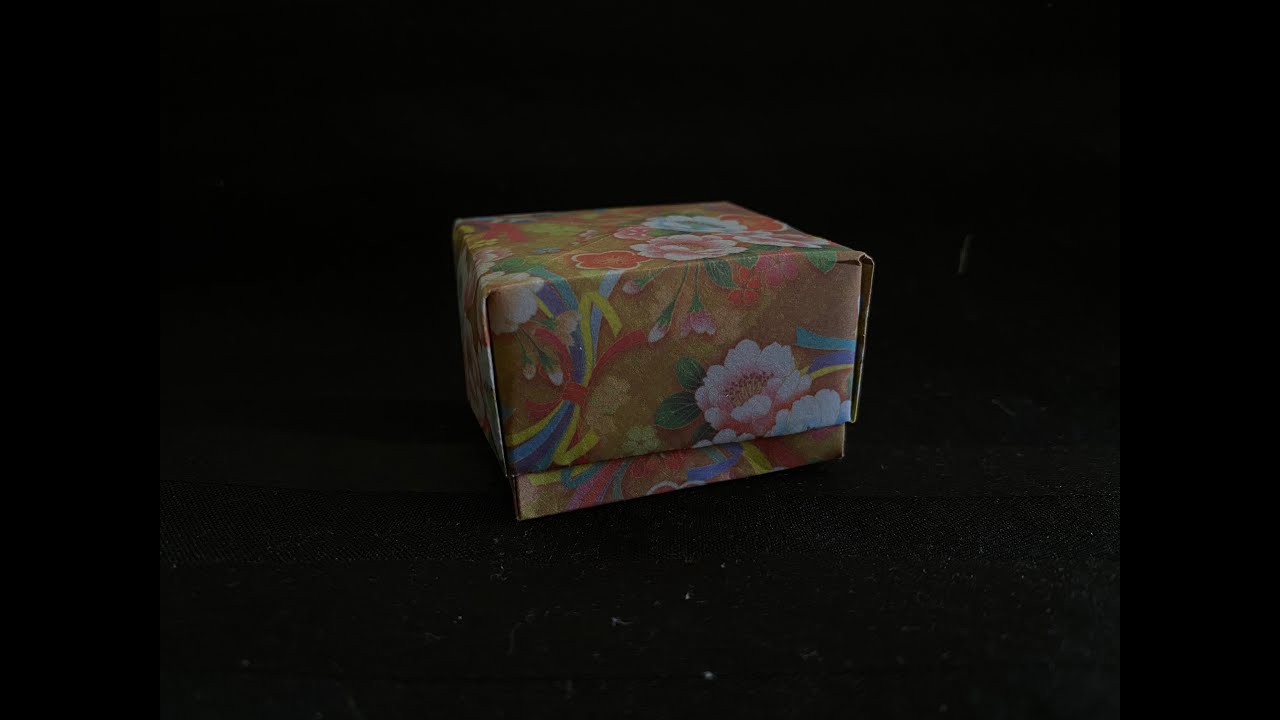 How to make an origami Masu box - YouTube