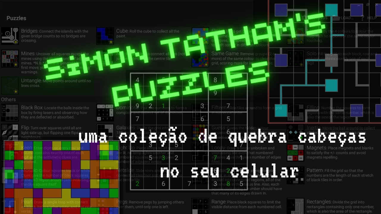 Simon Tatham's Puzzles - Coleção de 40 Jogos de Lógica CÓDIGO ABERTO ...