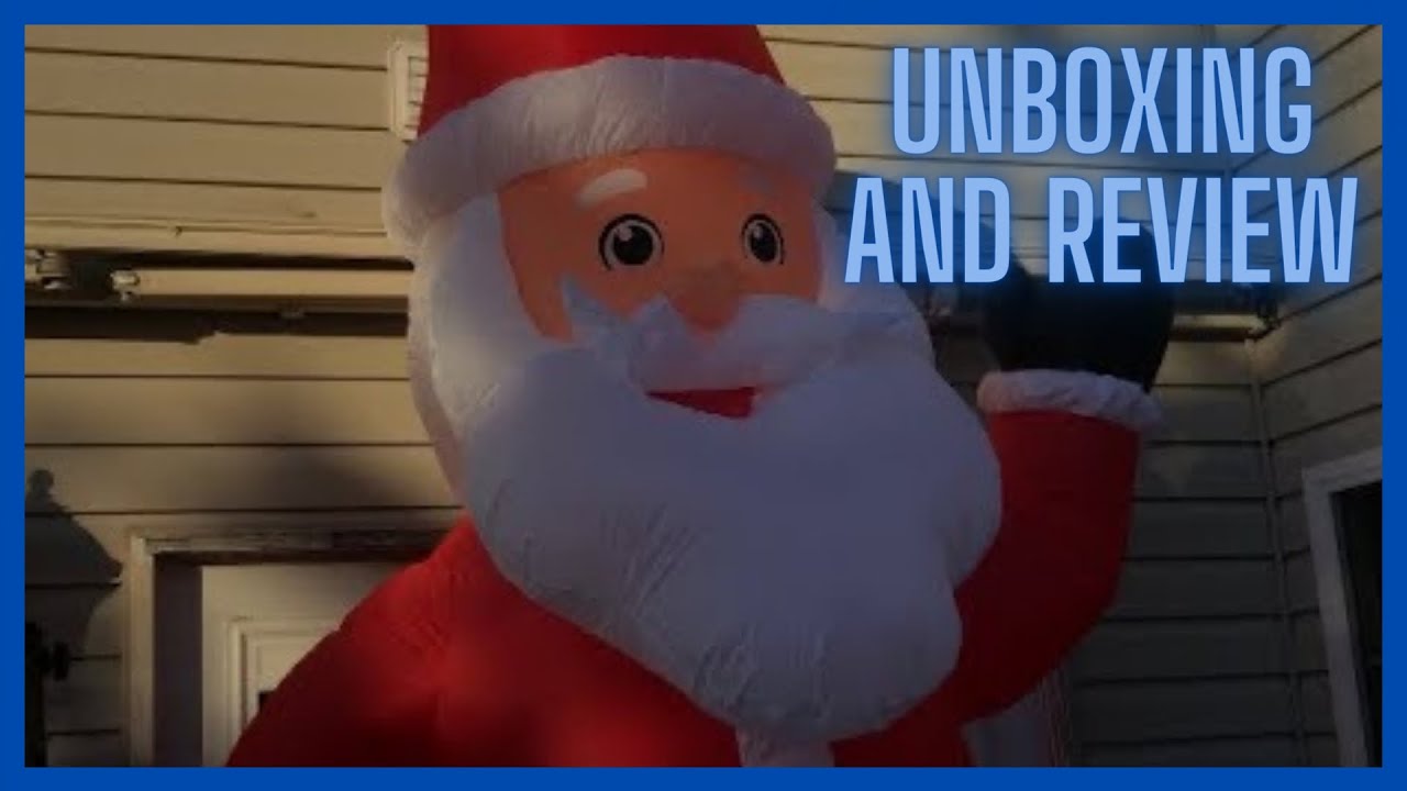2019 10ft Santa Christmas inflatable unboxing - YouTube