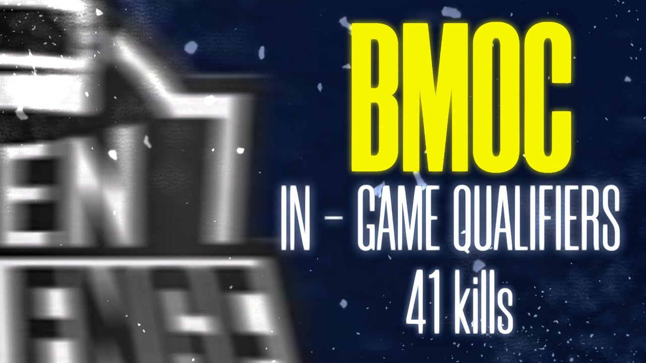Bmoc in-game qualifiers / bgmi official tournament - YouTube