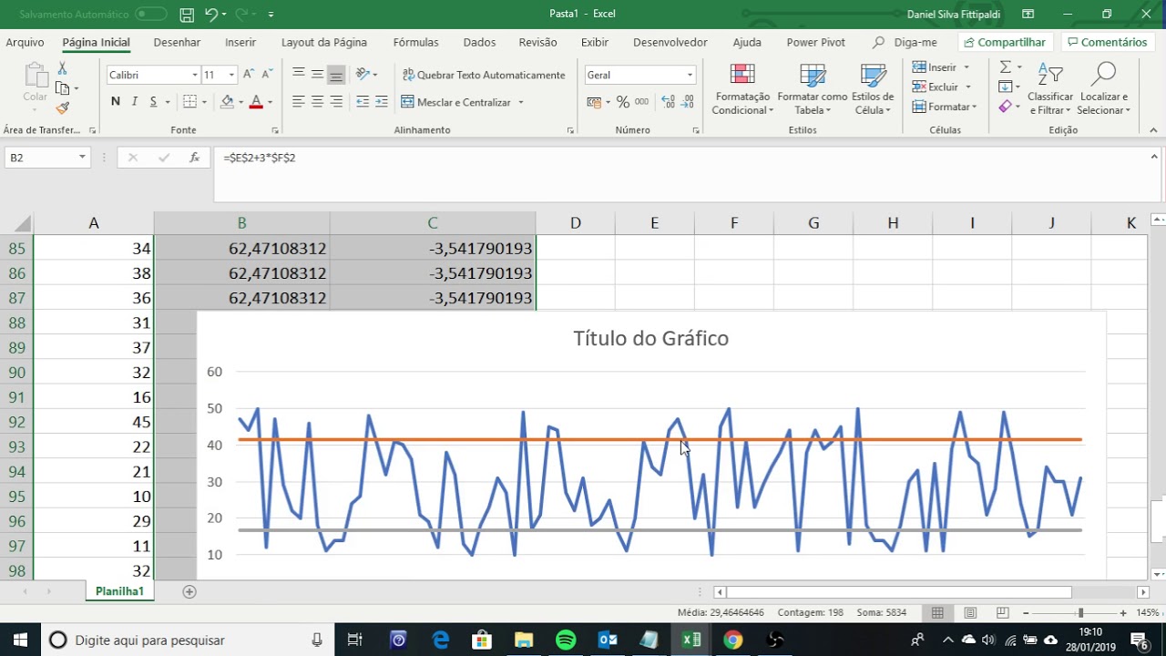 Excel: rapidamente vendo a estabilidade de um processo - YouTube