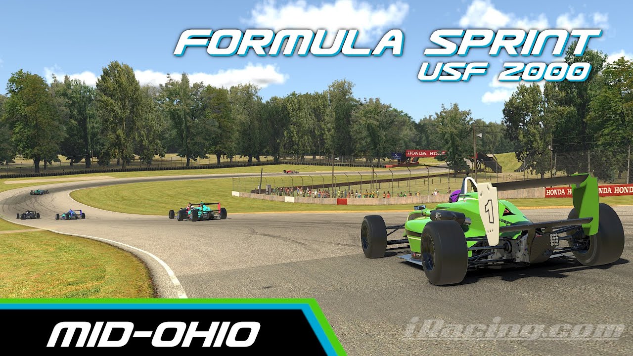 iRacing USF 2000 Formula Sprints: Mid-Ohio - YouTube