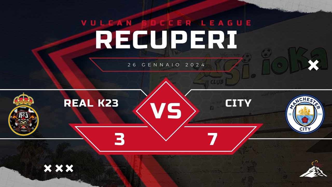 Recupero | Vulcan Soccer League | Real k23 - City - YouTube