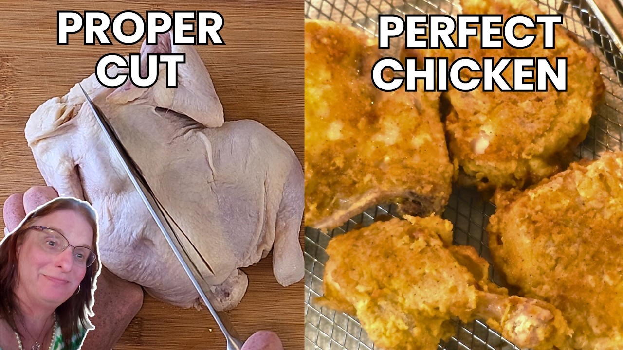 How To Cut Up A Whole Chicken Through the Backbone / Spine! Better Than ...