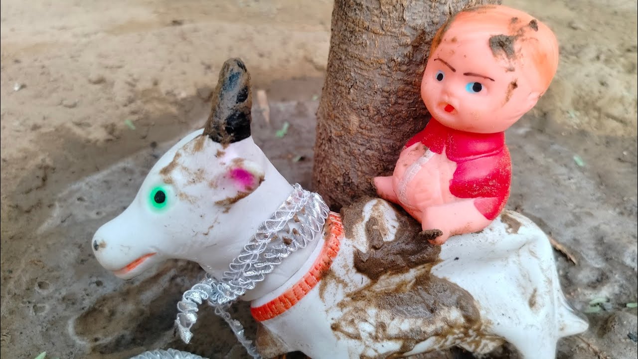 Barbie doll all day routine in indian Village। gudiya wale cartoon ...