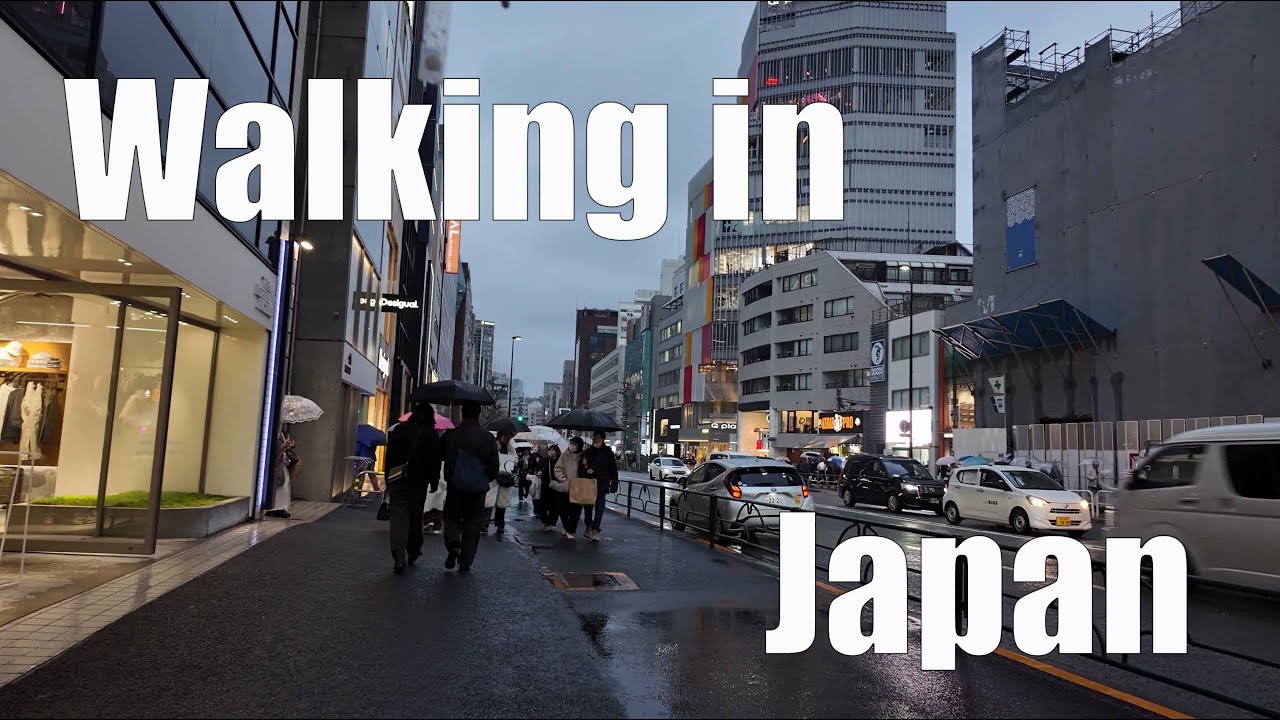 Walking in Tokyo at Night in the Rain | Japan Rainy Night Walk 4K - YouTube