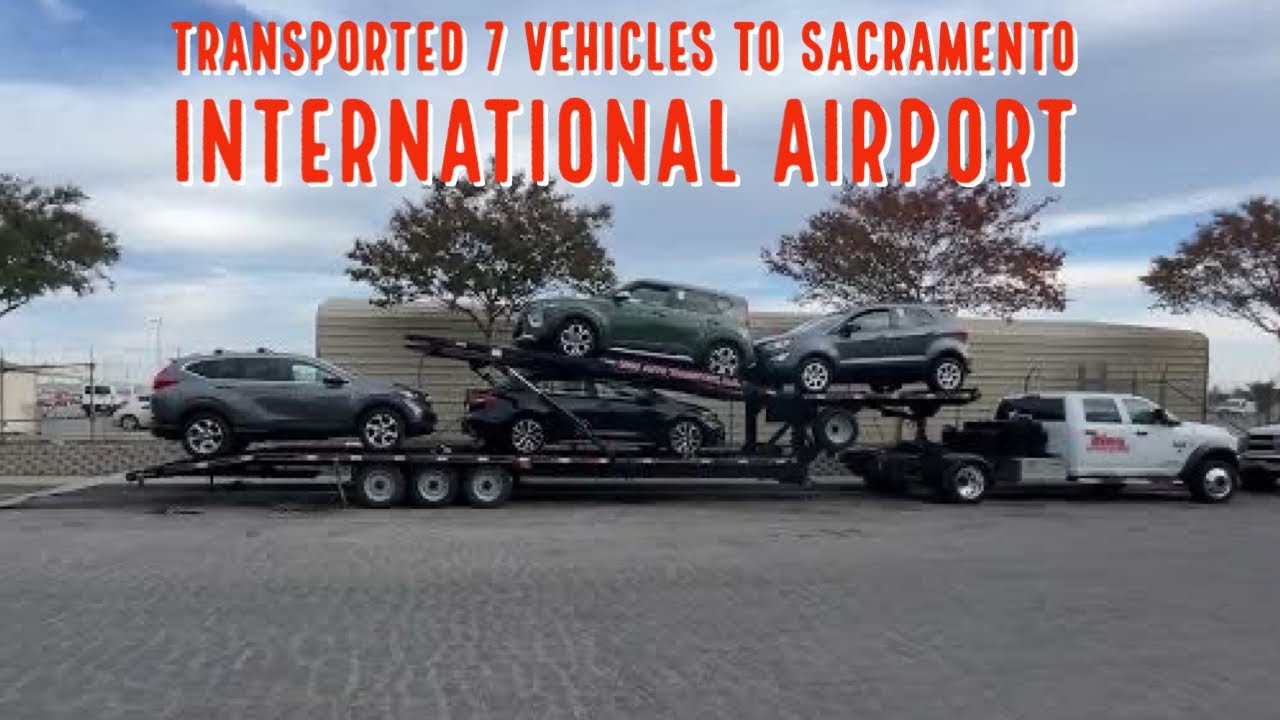 Loading 4 SUV’s and 3 cars on Kaufman Ez4, Dodge 5500. - YouTube