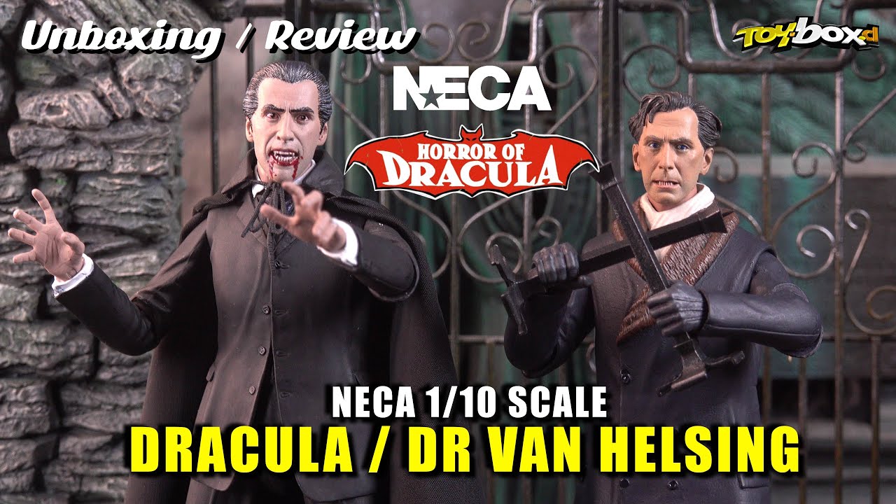 NECA DR VAN HELSING (Peter Cushing) / Dracula (Christopher Lee) Horror ...