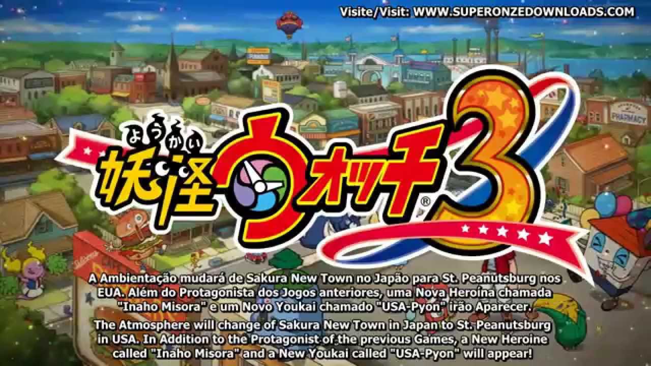 Youkai Watch 3 Primeiro Trailer/First Trailer - Português/English ...