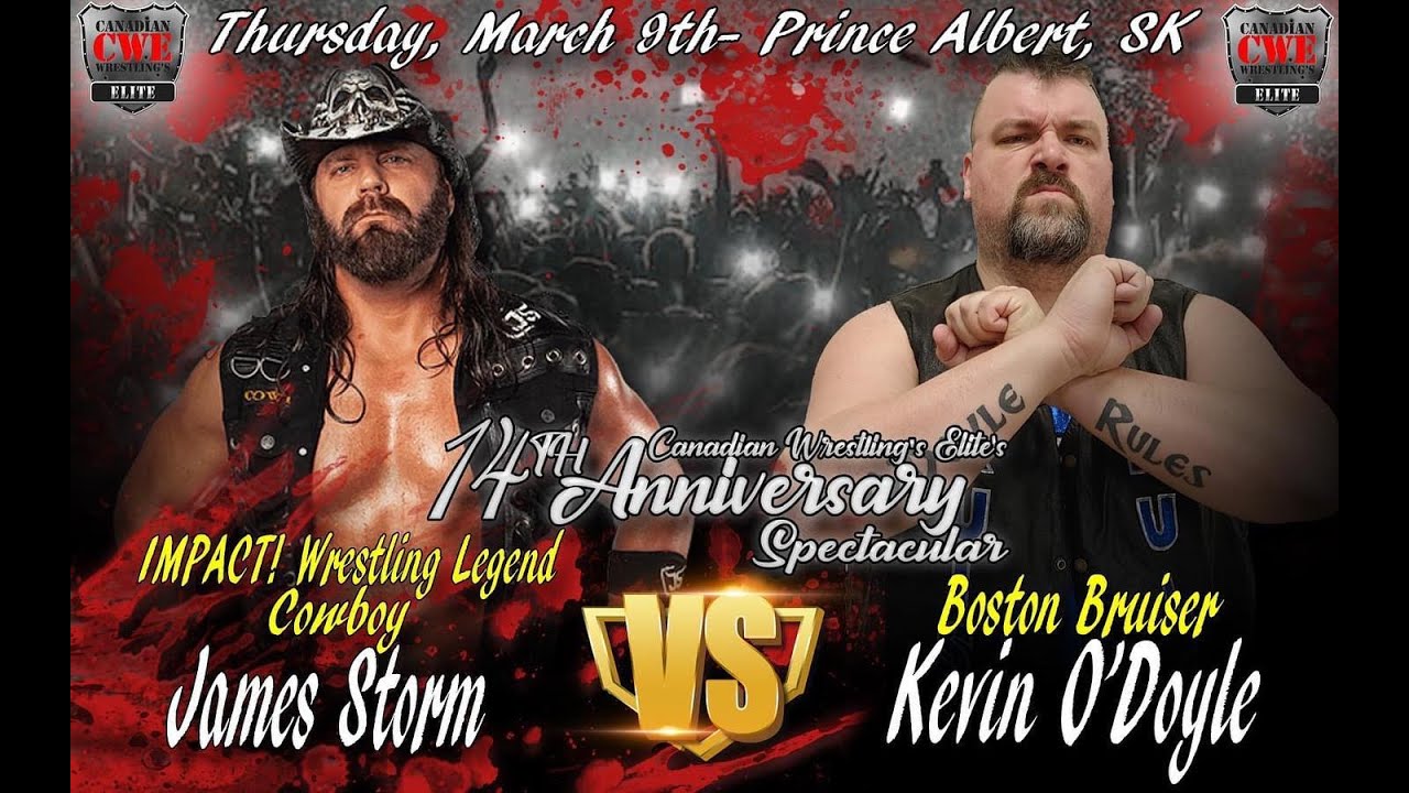 The Boston Bruiser Kevin O'Doyle vs Impact Legend Cowboy James Storm ...