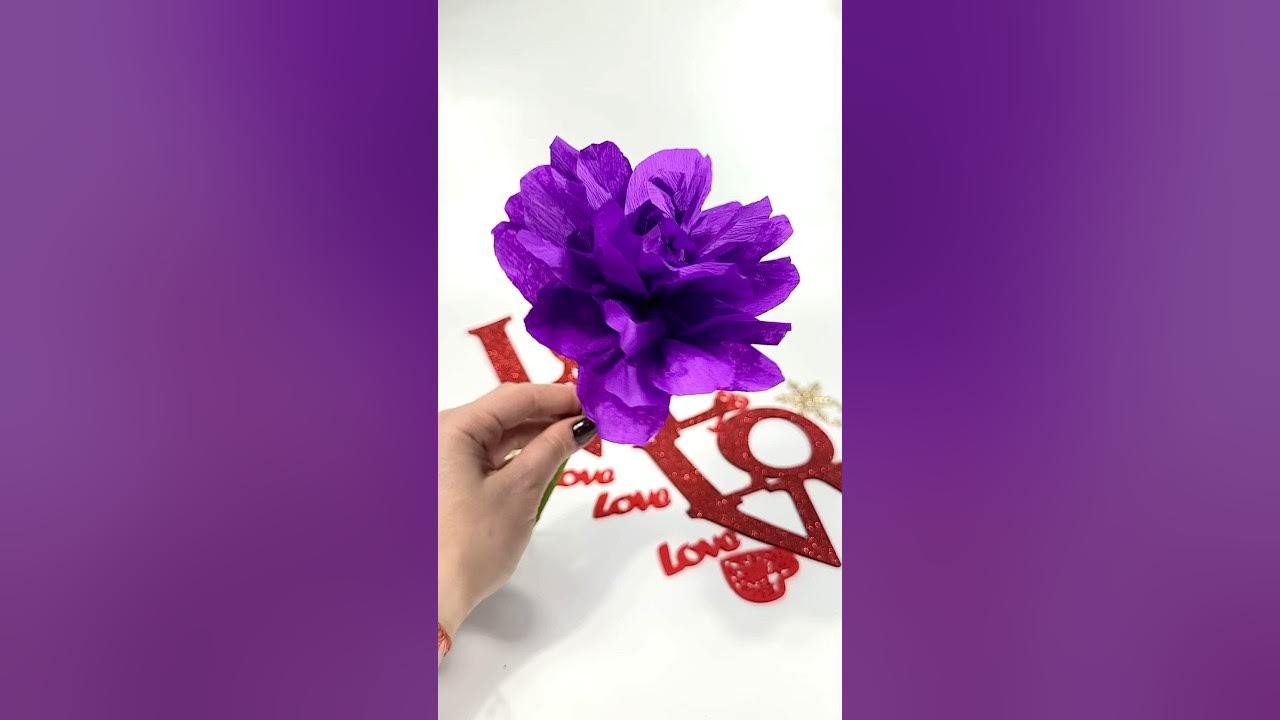 Квіти з гофрованого паперу 💐 гофровані вироби Shortvideo Diy Flowers