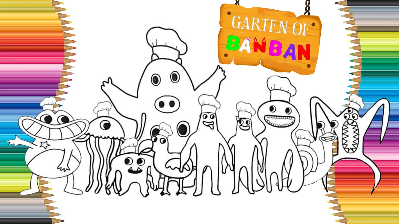 New Coloring Pages Garten Of Banban 3 / But All Monsters are Chefs ...