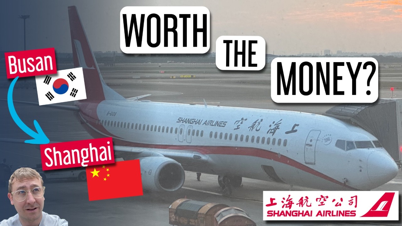 Flying Shanghai Airlines - Airline Review from Busan to Shanghai - YouTube