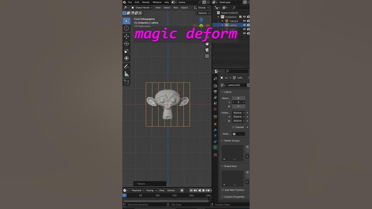 Correct Way To Deform Mesh #blenderustad - YouTube