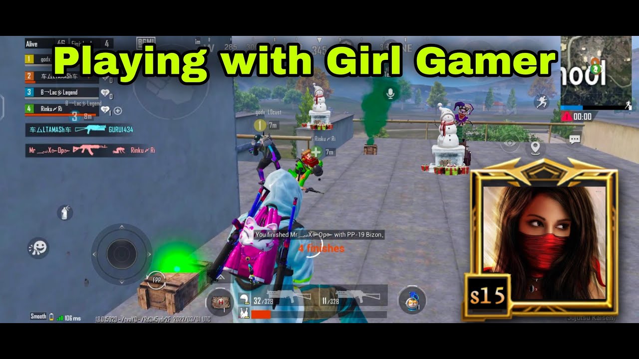Playing BGMI with Random Girl Gamer . 😀 #girlgamer - YouTube