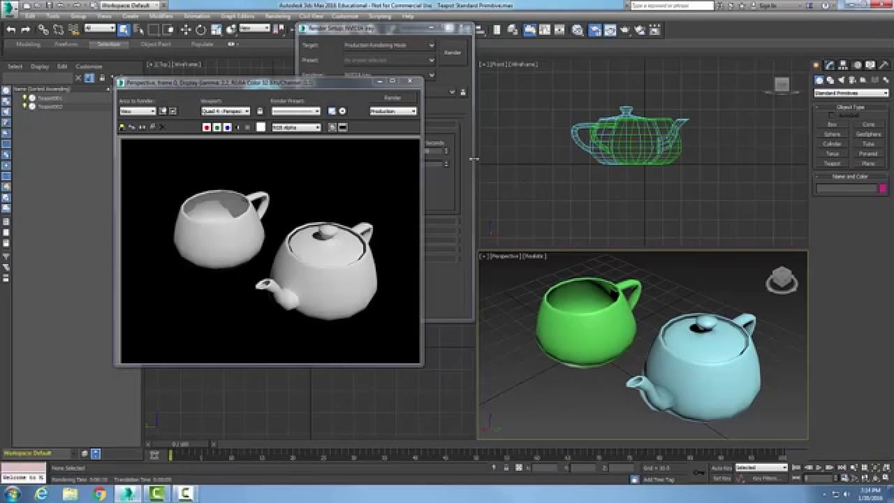 3ds Max 02-36 NVIDIA iray Renderer - YouTube