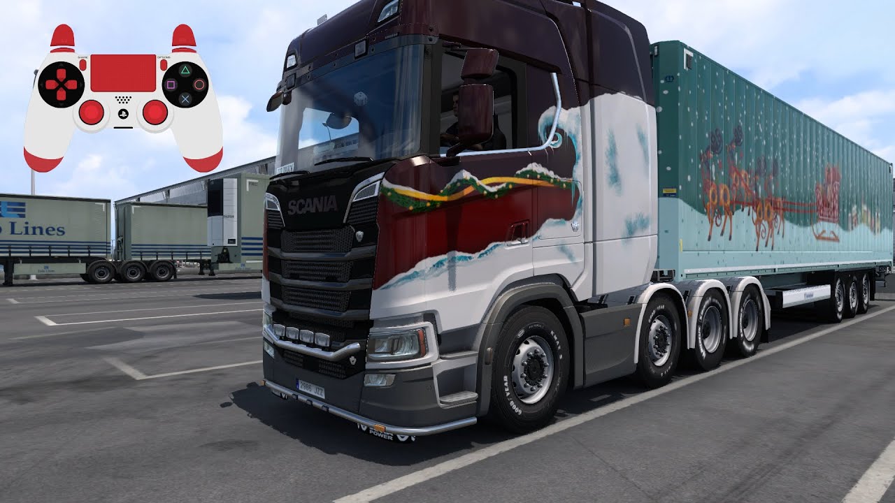 🎅 ETS2 1.49 • Wishing you a Merry Christmas • Euro Truck Simulator 2 w ...