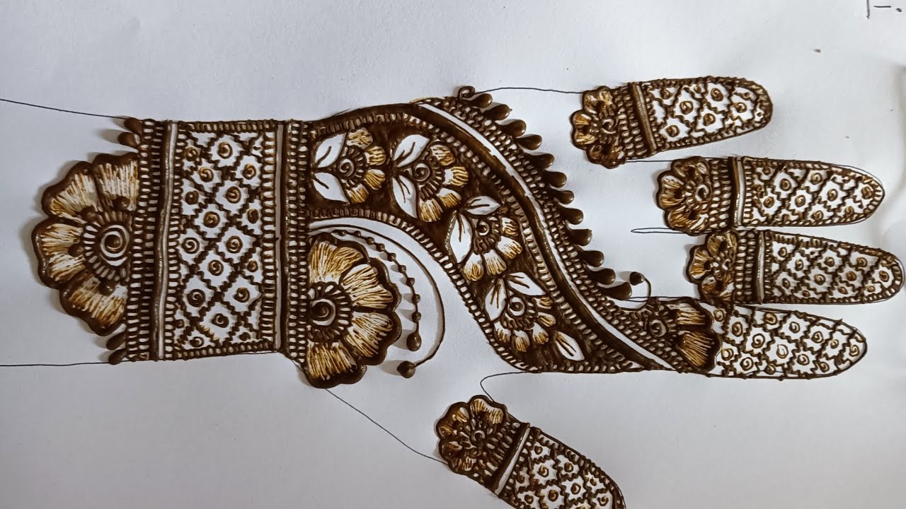 new stylish simple mehandi designs// front hands model mehandi designs ...