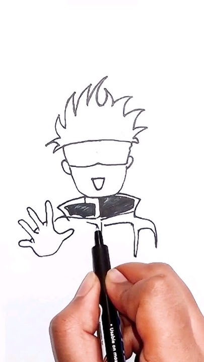 How to draw Chibi Gojo Satoru - Jujutsu Kaisen Easy Drawing#jjk # ...
